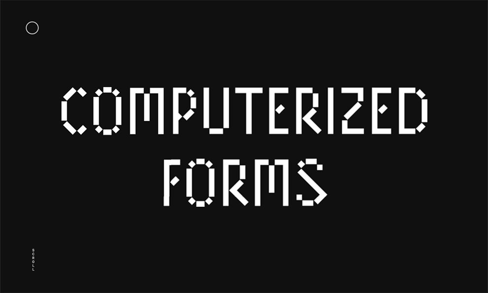 Minimal Website Design Inspiration: Computerized Forms | DesignRush