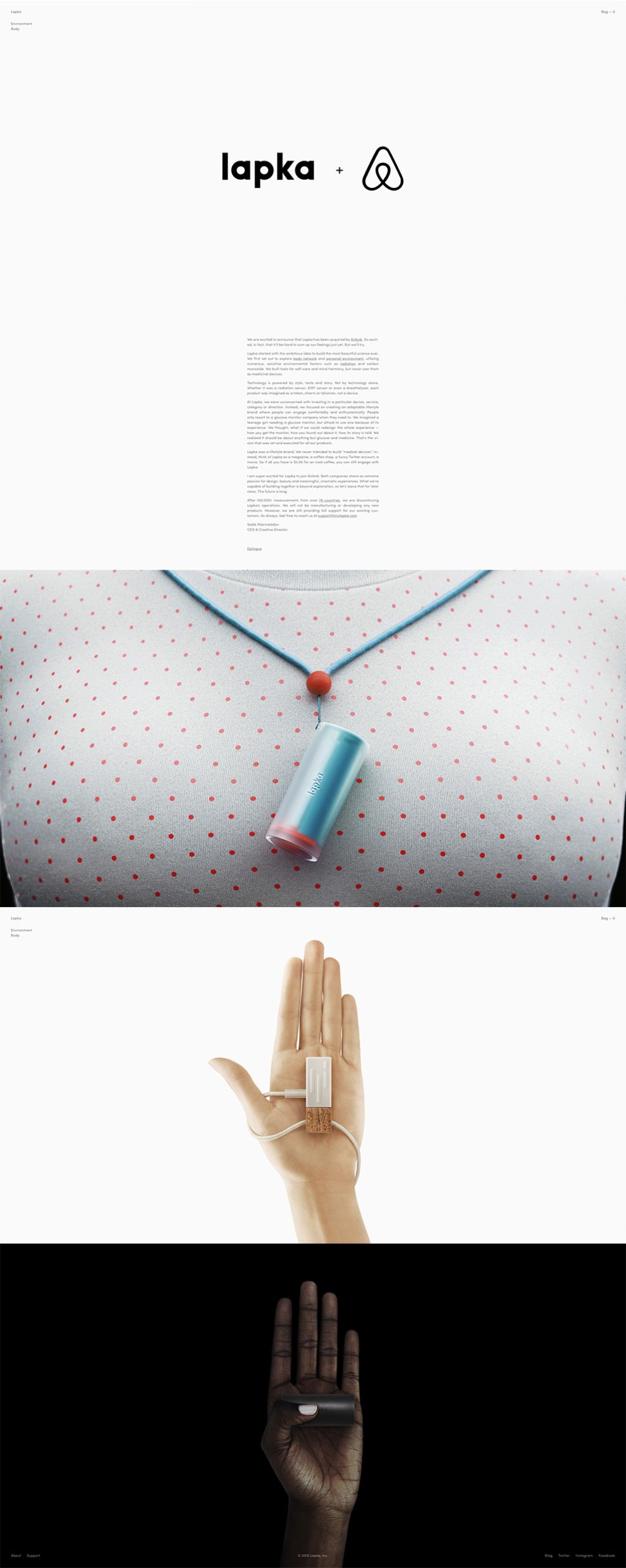Minimal Website Design Inspiration: Lapka | DesignRush