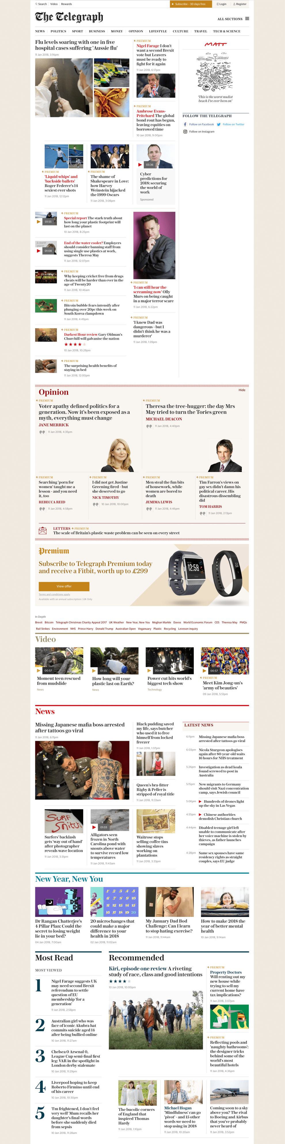 Clean Website Design Inspiration: The Telegraph | DesignRush