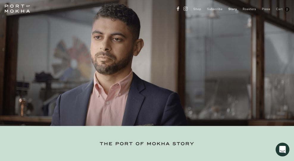 Port of Mokha's Smooth Transitions Create An Intuitive E-Commerce ...