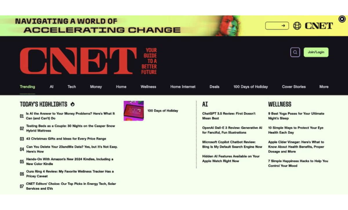 CNET Website Design Analysis | DesignRush