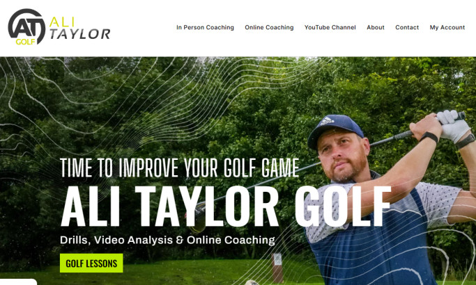 Ali Taylor Golf Web Design Analysis | DesignRush